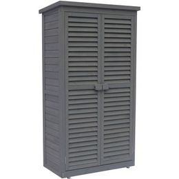 HABITAT ET JARDIN - Gartenschrank Space - 87 x 46.5 x 160 cm - Anthrazit