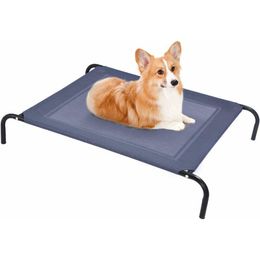 Goplus - Hundebett Metall, Haustierbett Garten, Hundeliege Katzenbett Katzenliege Haustierbett Hundesofa Schlafplatz Haustier Liegeplatz Draussen