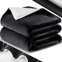 Kesser - Kuscheldecke Flauschige Sherpa Extra Weich & Warm Wohndecke Flanell Fleecedecke Falten beständig/Anti-verfärben als Couchdecke Sofadecke