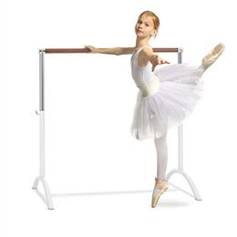 Klarfit - Bar Lerina Ballettstange, freistehend, 110 x 113 cm 38mm ø weiß - Weiß