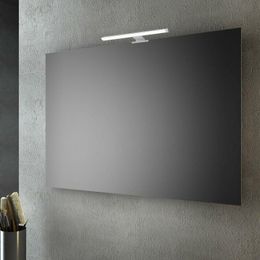 SAN MARCO rahmenloser Badspiegel 120x70 cm mit LED Spiegel ohne Licht