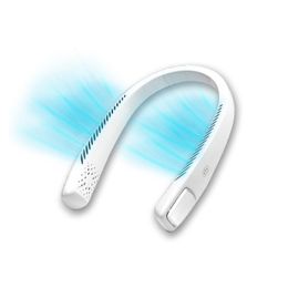 Livington - Cool2Go Nackenventilator – leichter Ventilator zum Umhängen mit 3 Stufen – mobiler Ventilator mit flexiblem Nackenband und 6 Stunden