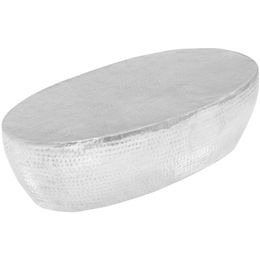 Vidaxl - Couchtisch Silber gehämmert 100 x 50 x 28 cm Aluminium Silber