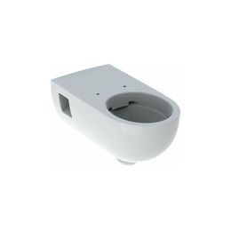 Keramag - Renova Nr. 1 Comfort Tiefspül-WC, spülrandlos, 6/5 l, teilgeschlossene Form, wandhängend, 500.693., Farbe: Weiß, mit KeraTect - 500.693.01.8