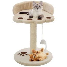 Katzen-Kratzbaum,Katzenbaum,Kratzbrett Stabil,Katzenhaus Sisal 40 cm Beige und Braun VMEC485514 MAISONCHIC