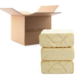 HOLZBRX Ruf Lärchenholzbriketts 30kg Paket / Briketts für Kamin und Kaminofen, Holzbriketts Nadelholz