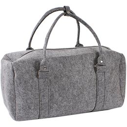 Mojawo Filz Reisetasche / Shopper / Sporttasche 50x30x23cm-M290298-grau-var