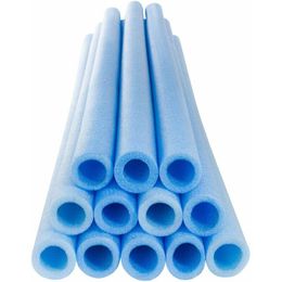 Arebos - 12x Rohrpolsterung Schaumstoff für Netzstange Gartentrampolin Trampolin - Blau