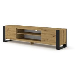 Bim Furniture - TV-Schrank mondi 188 cm im modernen stil handwerks-eiche / schwarz matt