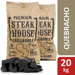 Premium Steak House Grillkohle 20 kg Quebracho Blanco - BBQ-Toro