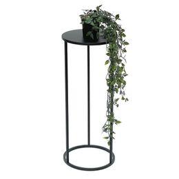 DanDiBo Blumenhocker Metall Schwarz Rund 60 cm Blumenständer Beistelltisch 96316 M Blumensäule Modern Pflanzenständer Pflanzenhocker