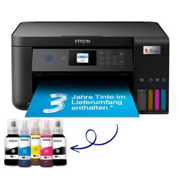 3 Jahre erweiterbare Garantie gratis nach Registrierung* /30€ Cashback sichern!* Epson EcoTank ET-2850 A4-Tintentank-Multifunktionsdrucker