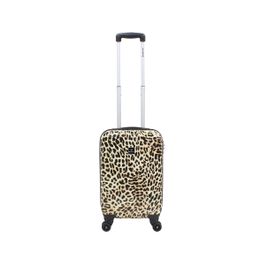 Koffer Saxoline "Leopard" Gr. B/H/T: 34 cm x 55 cm x 21 cm, gelb (gelb, schwarz) Koffer Trolleys