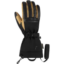 Skihandschuhe Reusch "Discovery GORE-TEX TOUCH-TEC™" Gr. 8,5, schwarz (schwarz, beige) Damen Handschuhe Sporthandschuhe