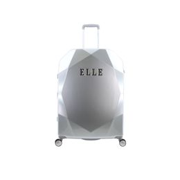 Koffer ELLE "ELLE" Gr. B/H/T: 4.3 cm x 76.5 cm x 30.5 cm, silberfarben Koffer Trolleys