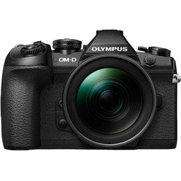 Olympus Systemkamera "OM-D E-M1 Mark II inkl. 12-40mm PRO Objektiv" Fotokameras schwarz Systemkameras