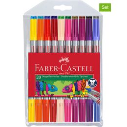 Faber-Castell 2er-Set: Doppelfasermaler - 2x 20 Stück