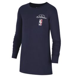 Team 31 Courtside Nike NBA-Langarm-T-Shirt für ältere Kinder (Jungen) - Blau