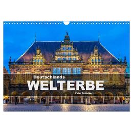 Deutschlands Welterbe (Wandkalender 2025 DIN A3 quer), Calvendo Monatskalender