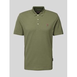 Napapijri Slim Fit Poloshirt mit Logo-Stitching Modell 'EALIS'