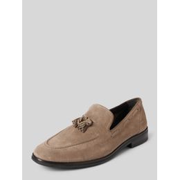 JOOP! SHOES Loafers aus Leder mit Label-Detail