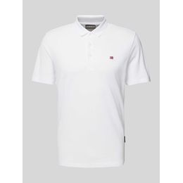 Napapijri Slim Fit Poloshirt mit Logo-Stitching Modell 'EALIS'