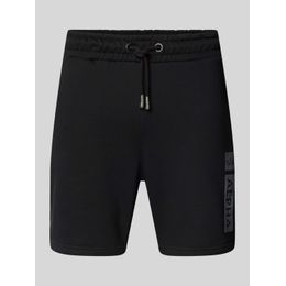 Alpha Industries Regular Fit Sweatshorts mit Label-Print