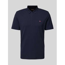 Napapijri Slim Fit Poloshirt mit Logo-Stitching Modell 'EALIS'