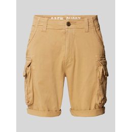 Alpha Industries Regular Fit Cargoshorts mit Label-Stitching Modell 'CREW SHORT'