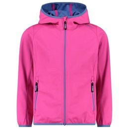 CMP - Girl's Jacket Fix Hood Light Softshell - Softshelljacke Gr 110 rosa