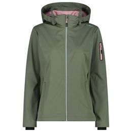 CMP - Women's Light Softshell Jacket Zip Hood - Softshelljacke Gr 34 oliv