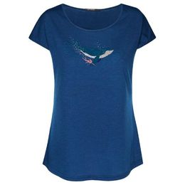 Greenbomb - Women's Animal Whale Dive Cool - T-Shirts - T-Shirt Gr XS blau