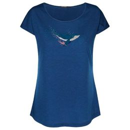 Greenbomb - Women's Animal Whale Dive Cool - T-Shirts - T-Shirt Gr XL blau