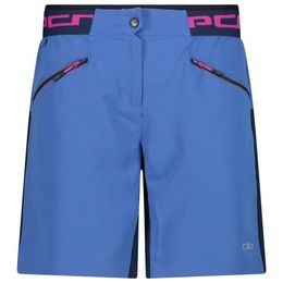 CMP - Women's Free Bike Bermuda w/ Inner Mesh Underwear - Radhose Gr 34 blau