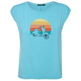 Greenbomb - Women's Lifestyle Scooter Timid Sea Water - Tops - T-Shirt Gr XS blau