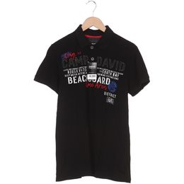 CAMP DAVID Herren Poloshirt, schwarz, Gr. 52