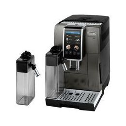 De'Longhi Dinamica Plus ECAM 380.95.TB , Vollautomat titan/titan Kapazität: 1,8 Liter Verbrauch: 1.450 Watt (Betrieb) Fassungsvermögen: 300 g Bohnenbehälter: 1