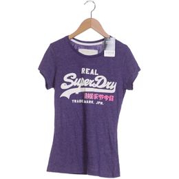 Superdry Damen T-Shirt, flieder, Gr. 36