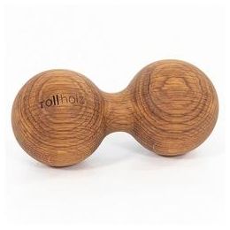 rollholz Duoball Doppelkugel Eiche 7 cm