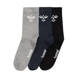 Hummel Socks 'Sutton' girl size 32/36 Dark blue / mottled grey / Black / White
