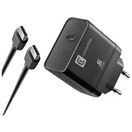 cellularline CELLULAR LINE Super Fast Charger USB-C Netzladegerät Samsung, Schwarz