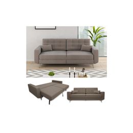 Vitalispa Schlafsofa Schlafcouch Boxspringsofa York Schlaffunktion Bettkasten