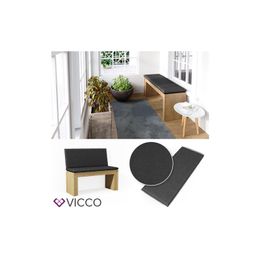 VICCO Bankauflage 100x40x5cm Bankpolster Gartenbank-Auflage Sitzpolster Auflage