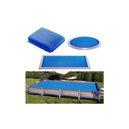 OK-Living Eckige Solarfolie Pool blau, Solarabdeckplane 700x400 cm
