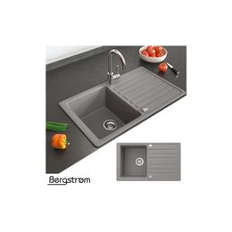 Bergstr&ouml;m Bergstr&ouml;m Granit Sp&uuml;le K&uuml;chensp&uuml;le Einbausp&uuml;le Sp&uuml;lbecken 765x460mm Beton
