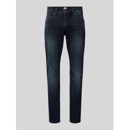 Petrol Slim Fit Jeans im 5-Pocket-Design