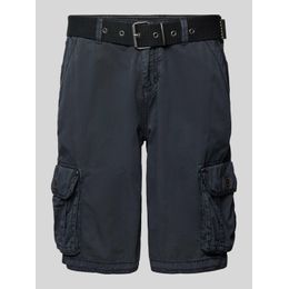 Cars Jeans Regular Fit Cargoshorts mit Stoffgürtel Modell 'DURRAS'