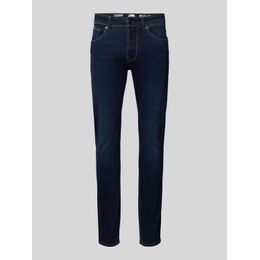 Petrol Slim Fit Jeans im 5-Pocket-Design