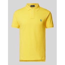 Polo Ralph Lauren Slim Fit Poloshirt mit Label-Stitching