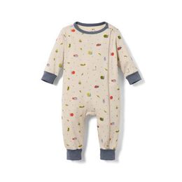 Tchibo Baby-Pyjama mit Reißverschluss - Weiss - Baby - Gr.: 62/68